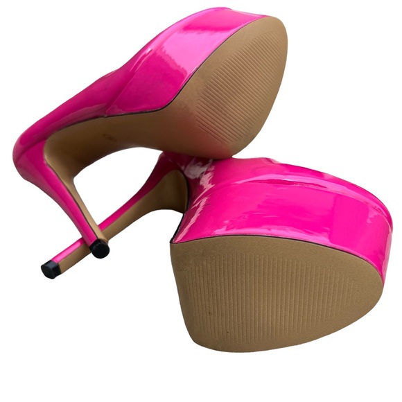 Sophitina | Shoes | Nwob Hot Pink Platform Pumps | Poshmark